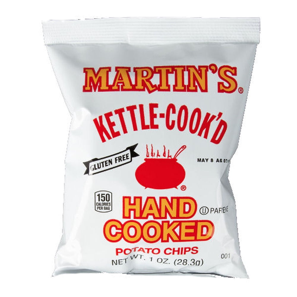 Martin's 1 oz. Bag of Kettle-Cook'd Potato Chips - 30/Case - Walmart ...