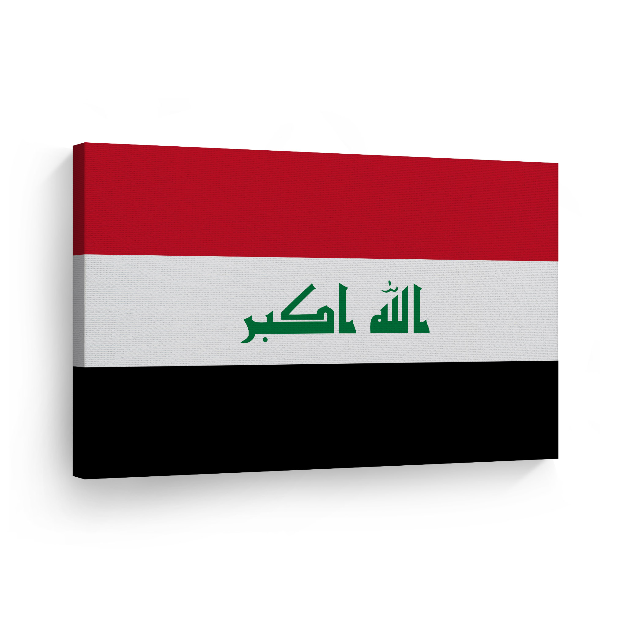 Smile Art Design Iraq Flag Canvas Wall Art Print Country Flags Office ...