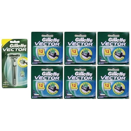 Vector Plus Razor Handle + Vector Plus Refill Razor Blades 4 ct. (Pack ...