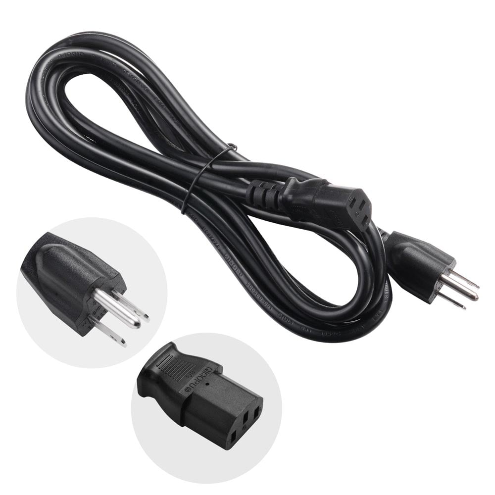 AW Universal Replacement Power Cord UL Listed 3-Prong 16AWG 7.5Ft Cable ...
