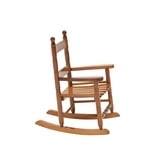 Jack-Post Children's Hardwood Rocker, Brown Gloss Finish, Indoor ...