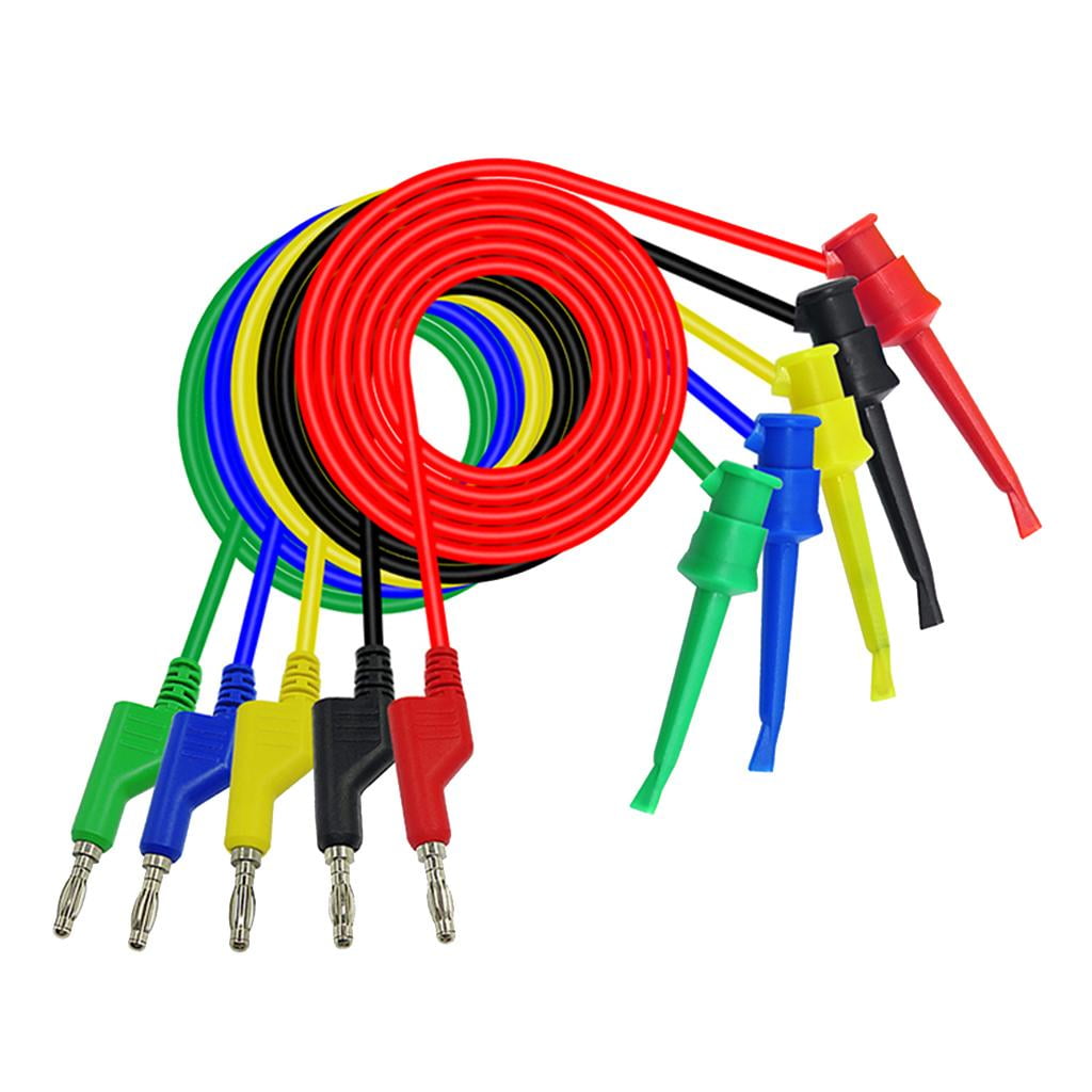 5pcs Cables de 1M con Conector Banana de 4mm 5 Colores 500 V / 5A para ...