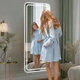 65"x24" Full Length Floor Mirror LED Whole Body Mirror, Wall Mounted ...