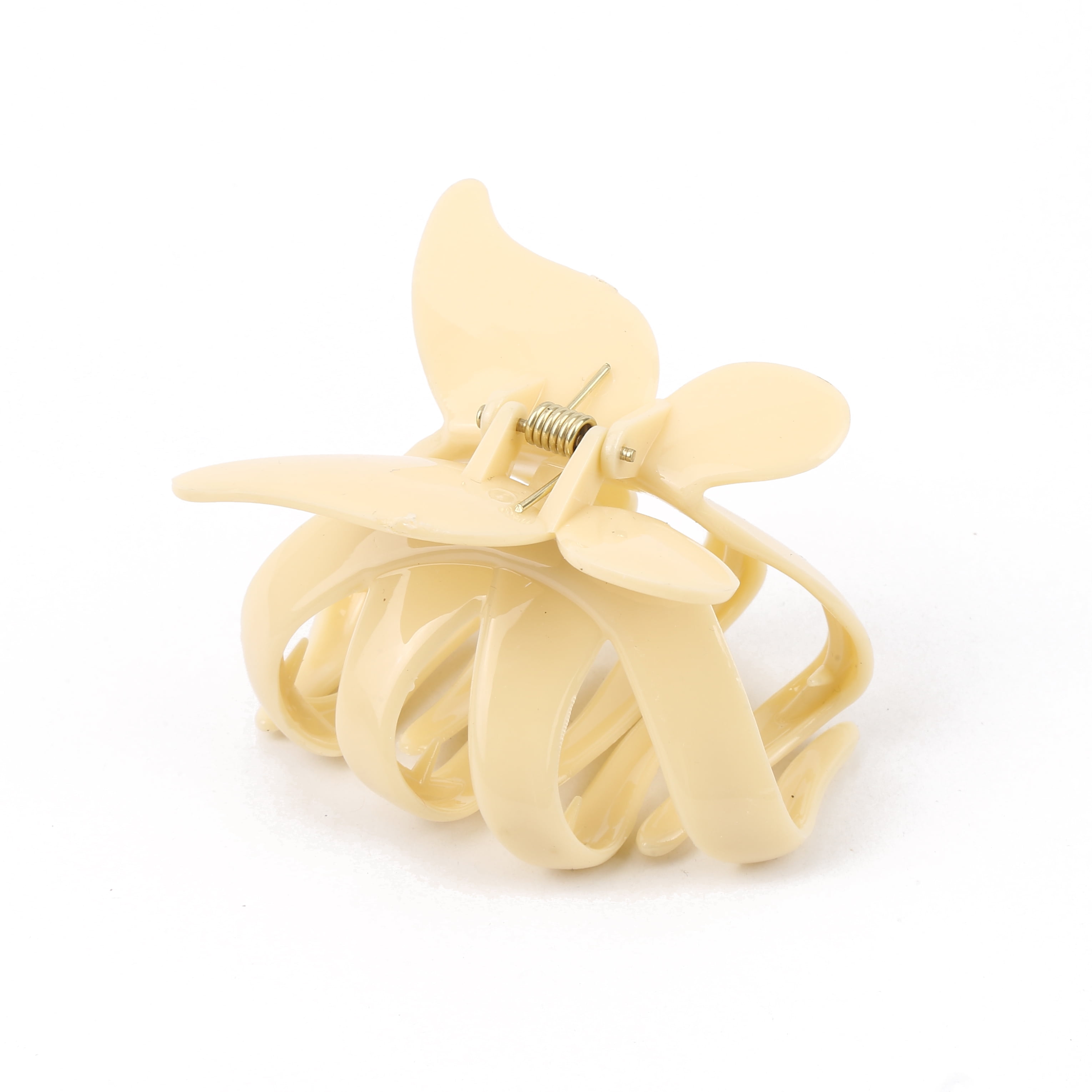 6 PC Beautiful and Elegant Butterfly Jaw Claw Clip in Off-White Color ...