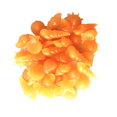 70pcs The Dark Pebble Stone Conch Shell Aquarium Bonsai r Yellow ...