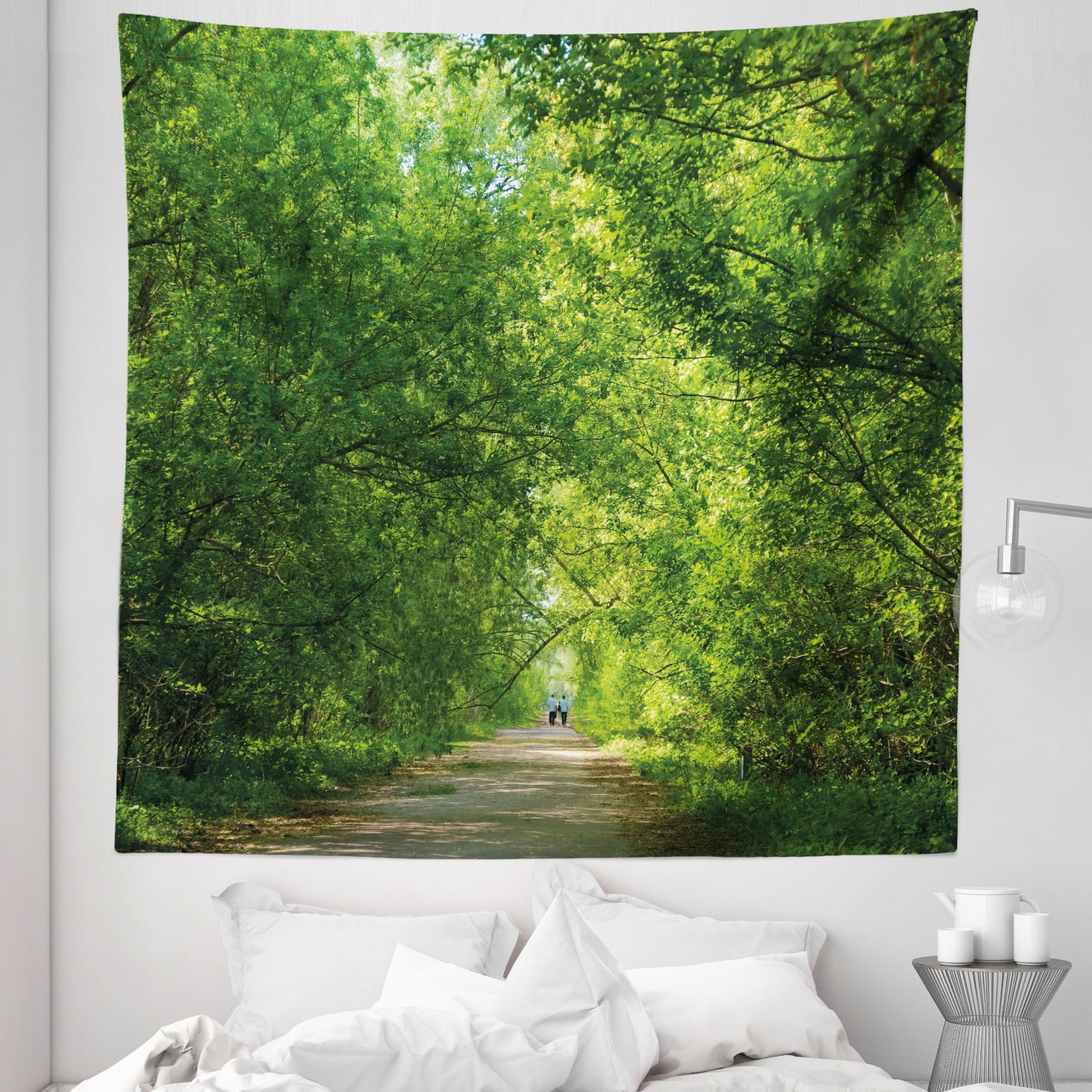 Landscape Tapestry, Fresh Forest Canopy Trees over Footpath in an Old ...