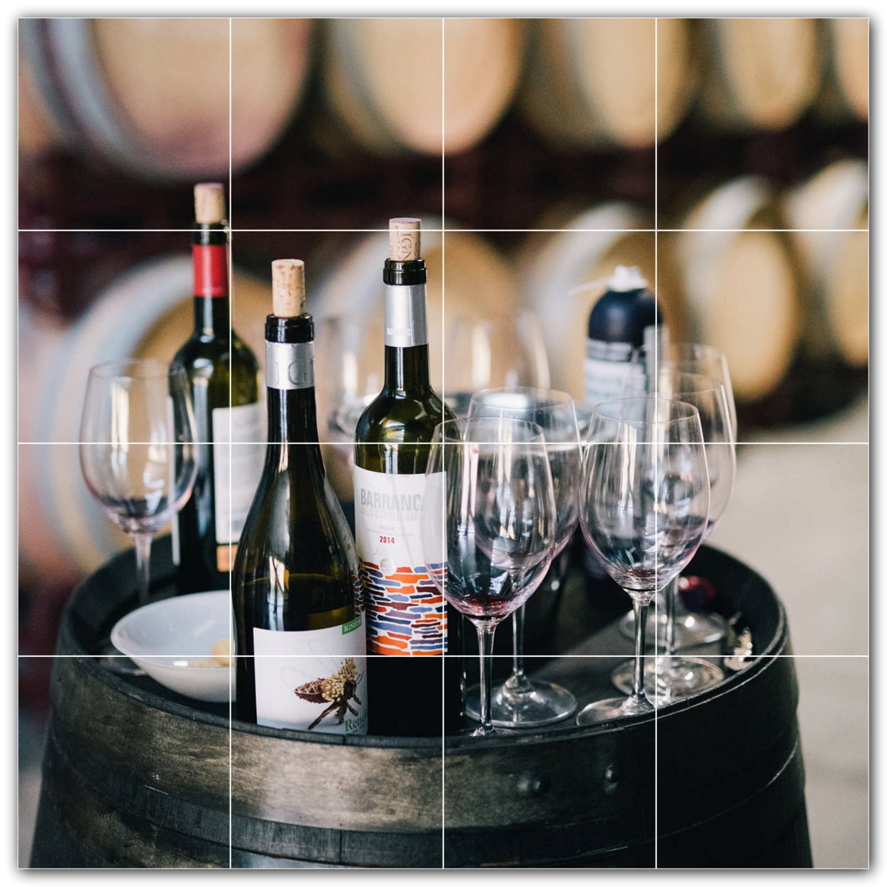 Picture-Tiles.com: Wine Ceramic Tile Wall Mural WAL501212-44S. 17"W x ...