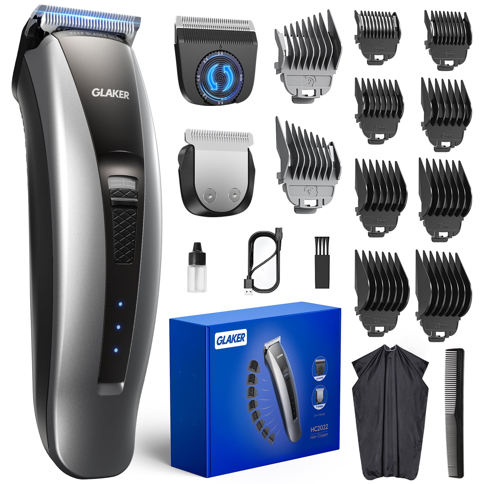 Click here for Glaker Hair Clippers For Men Cordless 2 In 1 Hair... prices