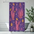 Cactus Flower Star Pattern Print Shower Curtain,Cloth Fabric Waterproof ...