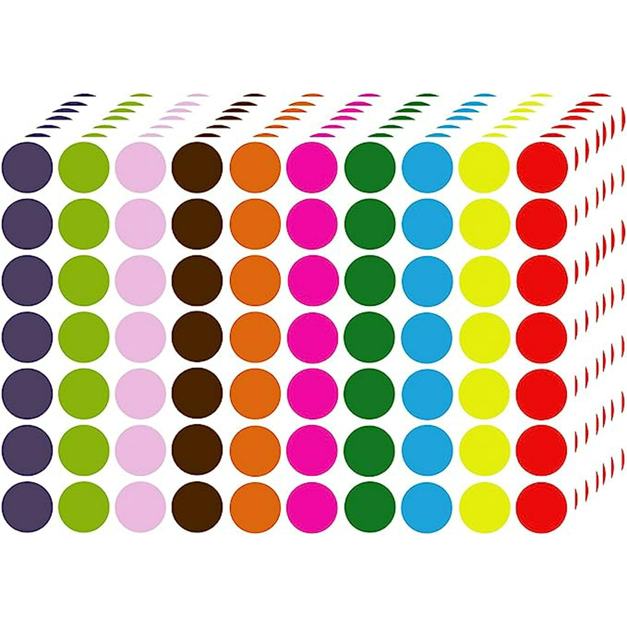 Click here for Blesstur 1050 Pcs Colored Dot Stickers - Circle St... prices
