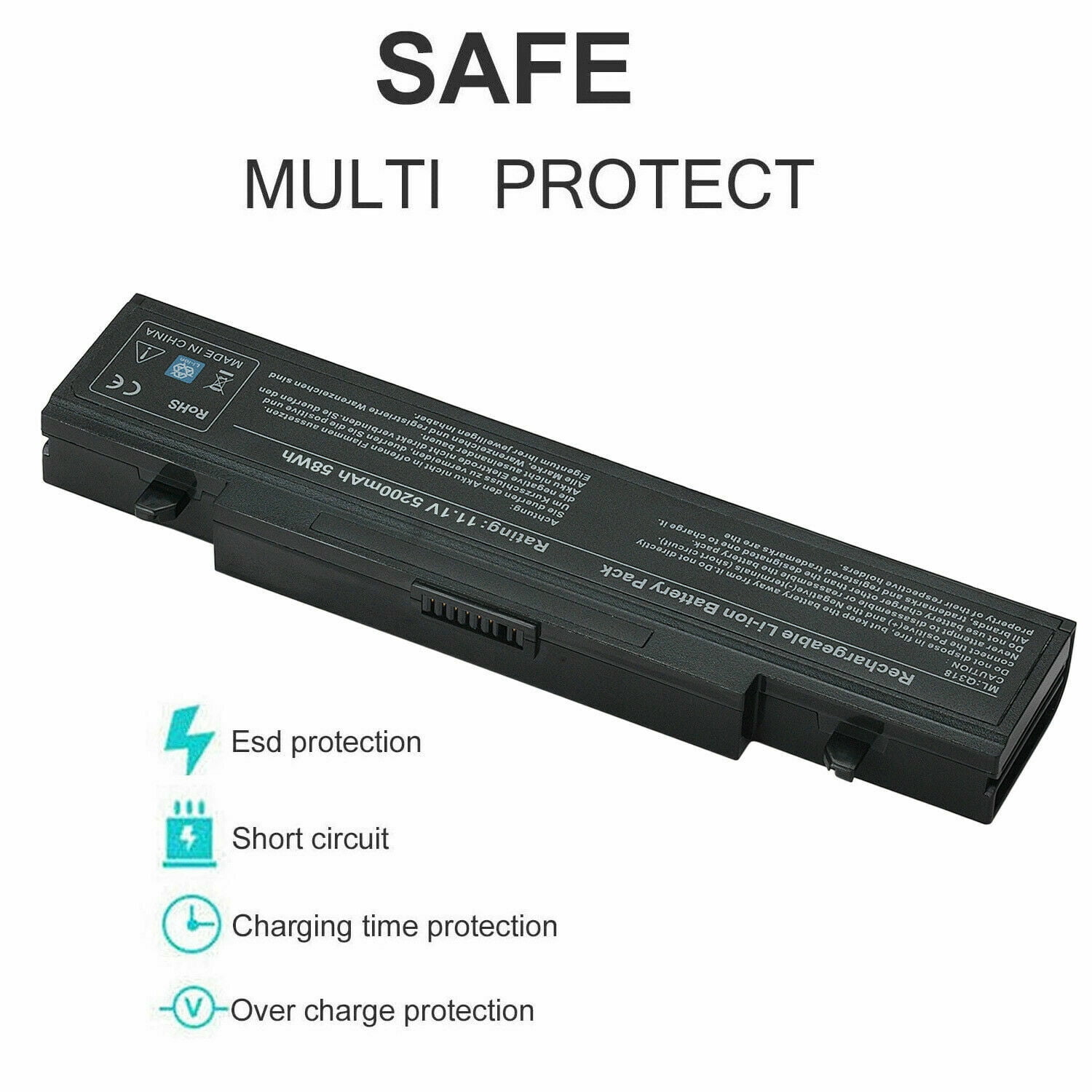 Battery For Samsung AA-PB9NC6B AA-PB9NS6B AA-PB9MC6B NP300E5A R540 ...