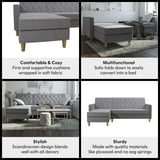 CosmoLiving by Cosmopolitan Liberty Reversible Sectional/Futon with ...