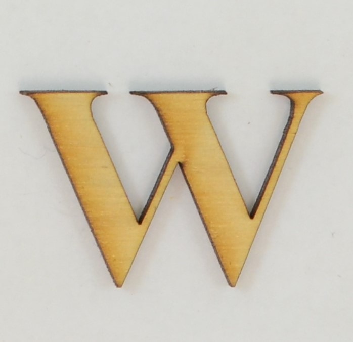 1 Pc, 5 Inch X 1/4 Inch Thick Times New Roman Bold Wood Letters W Great ...