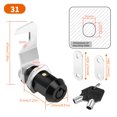 2pcs Secure Tool Box Locking Mechanism Steel Cabinet Security with Hook ...