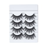 KISS Matte Black Faux Mink Lashes Multipack 4 Pairs Natural Curl Volume ...
