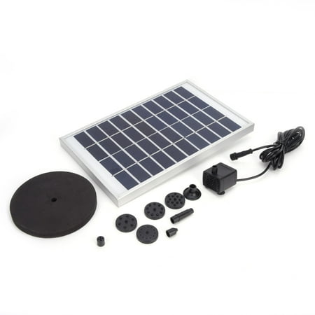 With Floating Disk High-Efficiency Solar Panel Fountain, 10V Solar ...
