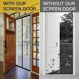 Deluxe Hands-Free Magnetic Screen Door, Fits Doors up to 37 x 81 inches ...