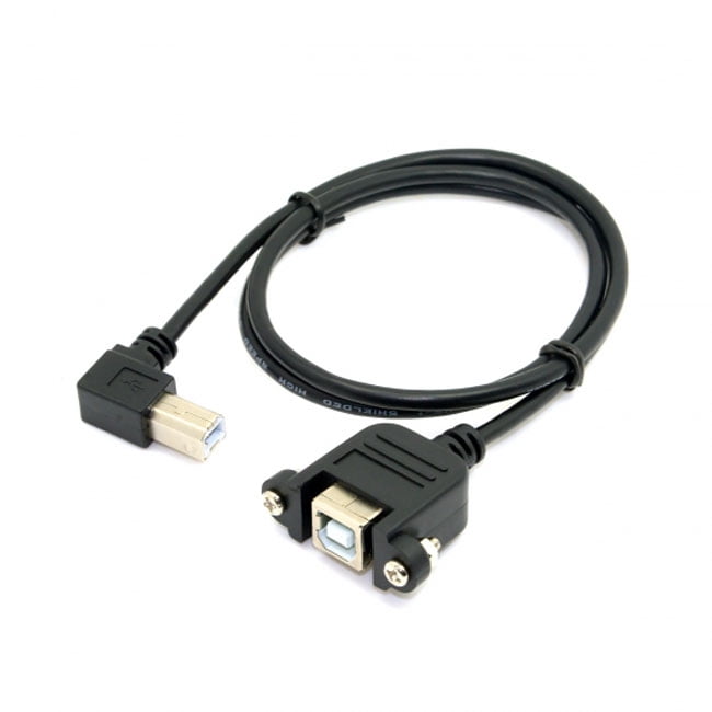 Chenyang CY Right angled USB B Male to Female Extension Cable with ...