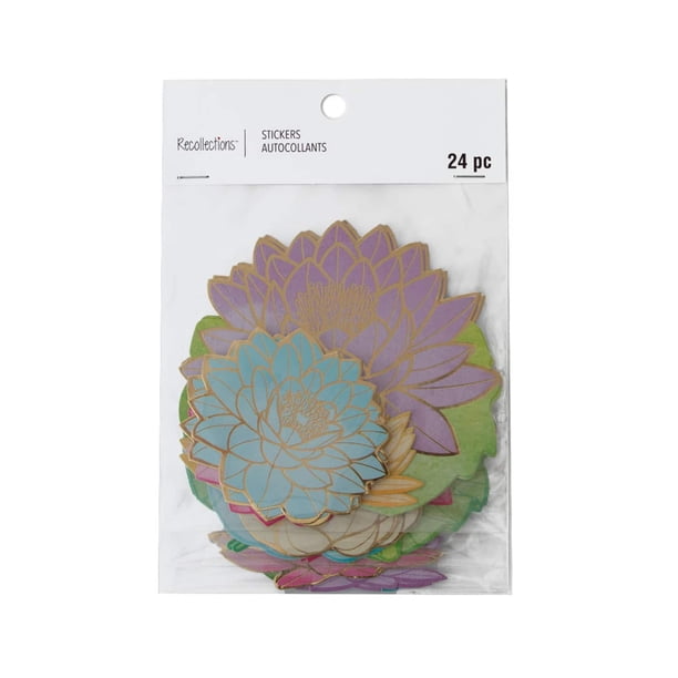 12 Pack: Lotus Flower Die Cut Stickers by Recollections™ - Walmart.com