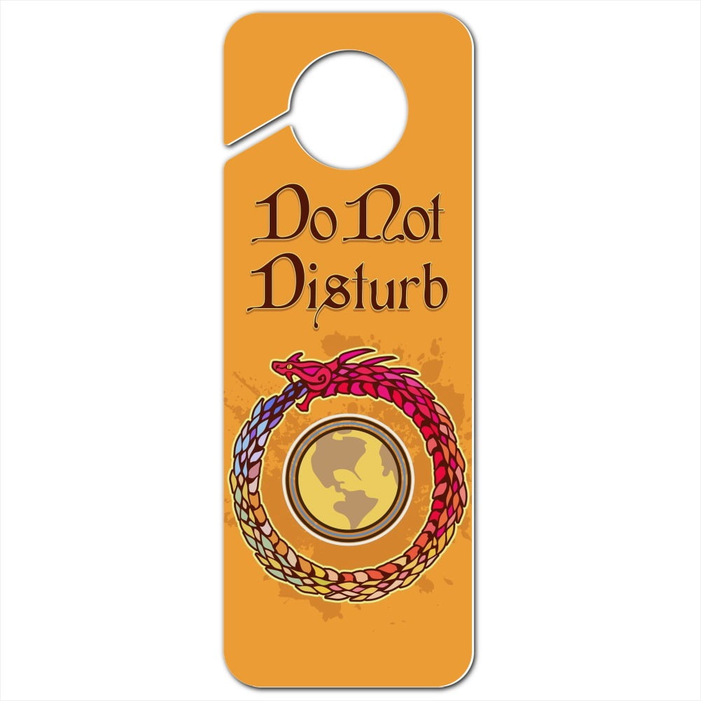 Ouroboros Snake Eating Tail Circle Plastic Door Knob Hanger Sign ...