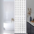 Black White Checkered Window Privacy Film, Modern Minimalist Geometric ...