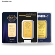 1 oz Gold Bullion Bar - Assorted Brands - with Assay Card - Walmart.com