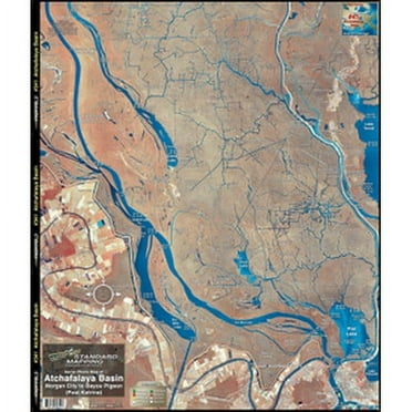 Standard Map M044 Laminated Grand Isle Louisiana Fishing Map - Walmart.com