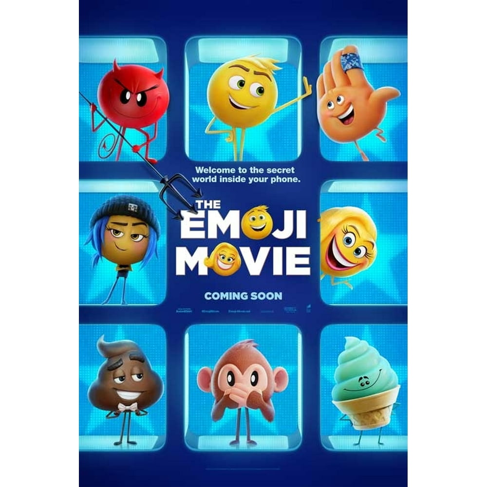 The Emoji Movie Movie Poster (11 x 17) - Walmart.com - Walmart.com