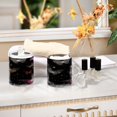 2PCS Clear Storage Jars Cotton Swabs Cans Translucent Plasticental ...