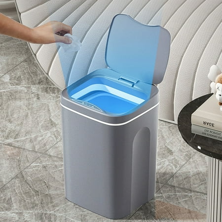 TB&W 12/16/14L Luxury Garbage Bucket Waterproof Wastebasket with LED ...