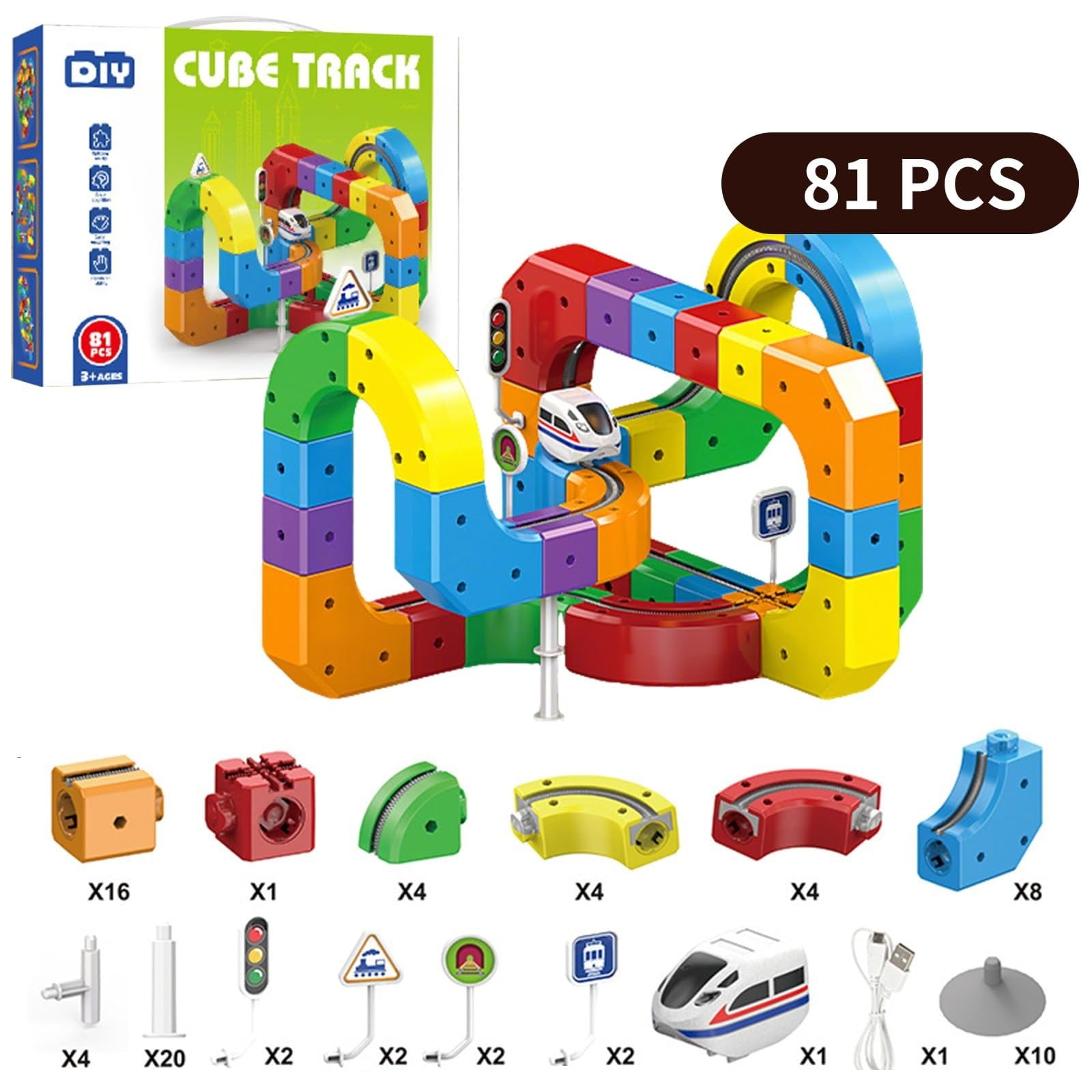 Click here for Gasous Cube Track magical Track Car Toys flexible... prices
