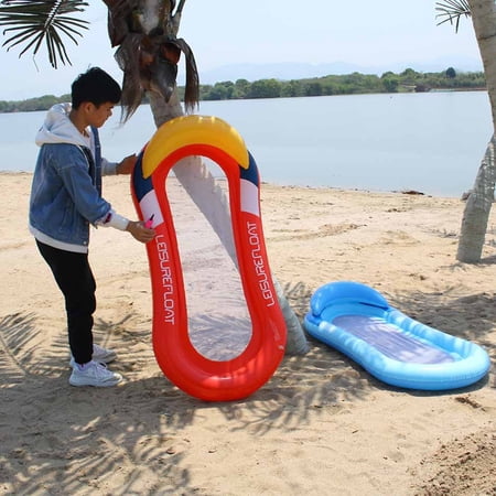 Hammock Floatings Row Lounges Folding Swim Bed Inflat Air Mattress PVC ...