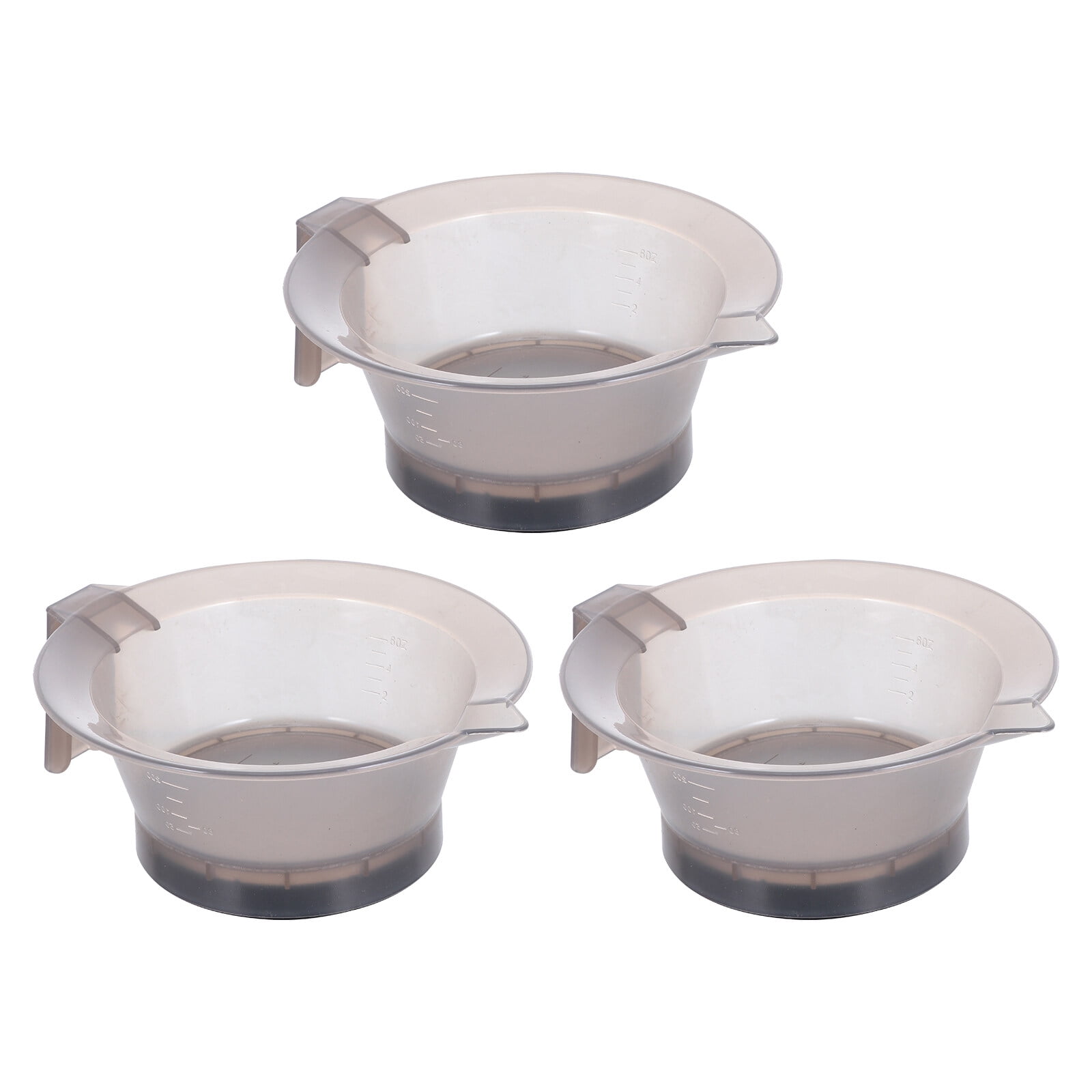 Ounona 3pcs Hair Dye Bowl Professional Hair Color Bowls Plastic Mixing Tint Bowl Set
