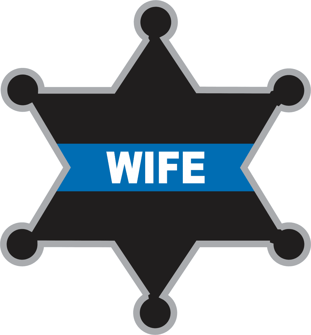 3.8 Inch Thin Blue Line Wife Sheriff Badge Decal - Walmart.com