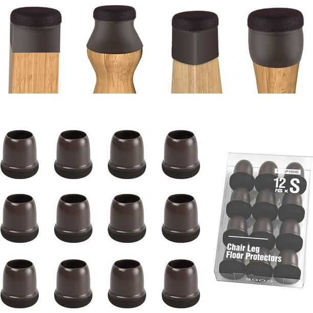 Tiptop Home Patin Chaise, 12 pcs Protege Pied de Chaise en Silicone ...