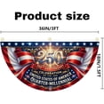 2PCS 250th Anniversary 1.5X3 Bunting Flag Hilarious Fan Shaped Flag ...