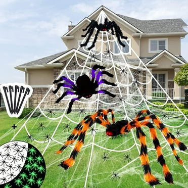 HHBEAUTY Lighted Halloween Hanging Spider, Halloween Decorations Indoor ...