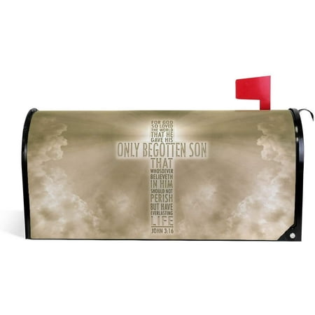 Memkey Mailbox Decor The Love God, John 3,16 Retro Bible Verse Mailbox ...