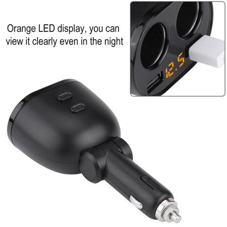 Herwey Dual Cigarette Lighter Socket Splitter, 3.1A Dual USB Dual ...