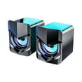 MORESEC under $5 2Pcs USB Computer Speaker,Compact Desktop Multimedia ...