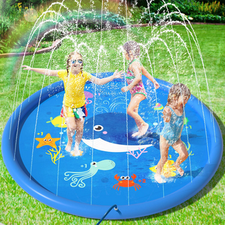 Inflatable Sprinkler Splash Pad for Kids, Donut Sprinkler & Splash Play ...