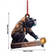 4Pcs Christmas Ornament Welder Pendant, Welder Union Worker Ironworker ...