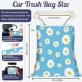 2Pcs 2 Colors Printed Polyester Hanging Car Trash Bags Collapsible ...