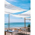 Blue Marble Sun Shade Sail 6.5'X10' Abstract Retro UV Block Outdoor ...