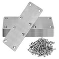 Zeiwohndc 20Pcs Metal Straight Brace Repair Joining Fixing Brackets ...