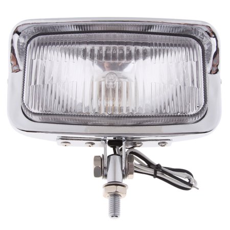 Chrome Rectangle Headlight Front Racer Chopper 55W 12V | Walmart Canada