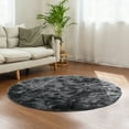 YEERSWAG Soft Circular Fluffy Area Rug 4'x4' Round, For Bedroom, Kids ...