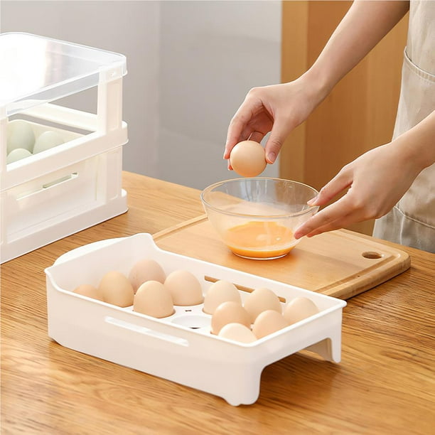 Plastic Egg Storage Holder Practical Kitchen Egg Storage Container ...