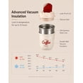 Coffee Vacuum Flask, Temperature Display, 12oz Portable Coffee Cup with ...