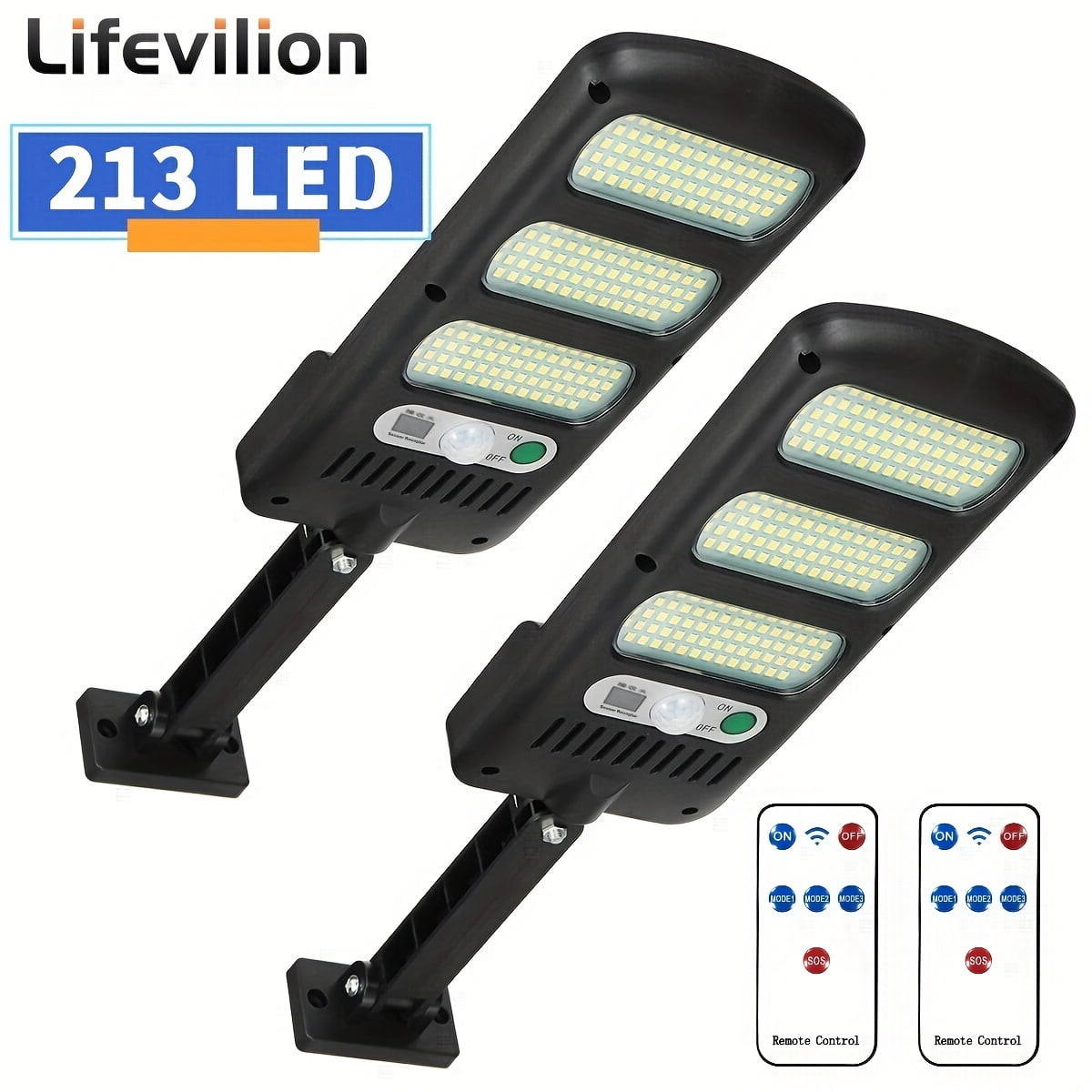 Click here for Grm 2pcs Solar Lights Outdoor 213 Leds Remote Cont... prices